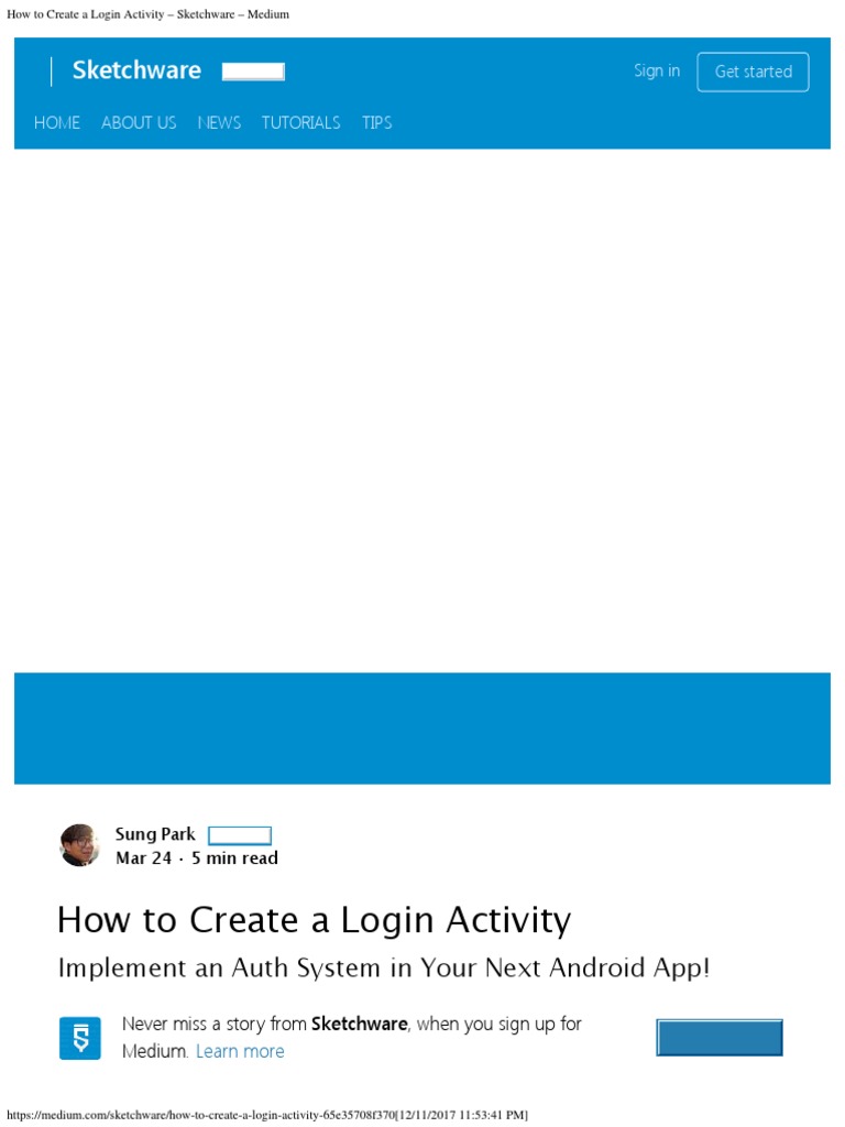 How To Create A Login Activity - Sketchware - Medium | PDF | User ...