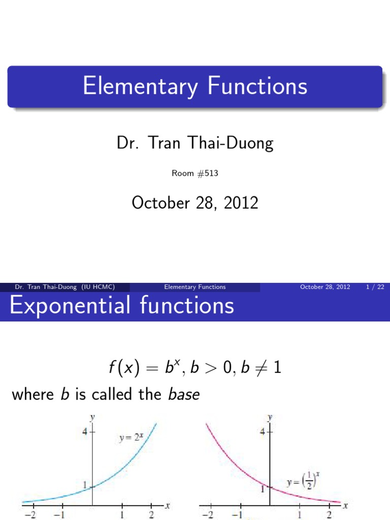 CI2 Elementary Functions | PDF | Trigonometric Functions | Sine