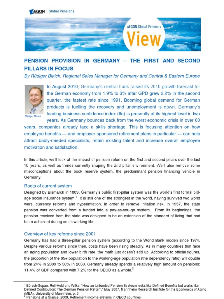 Overview of Germany's Pension System | PDF | Pension | Insolvency