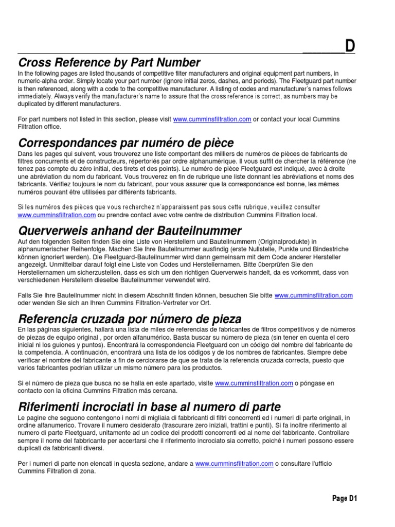 Cross Reference Number PDF | PDF