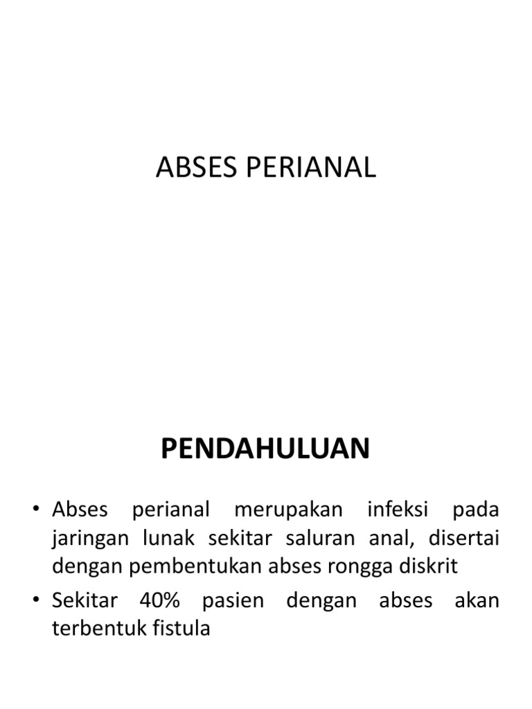 Abses Perianal | PDF