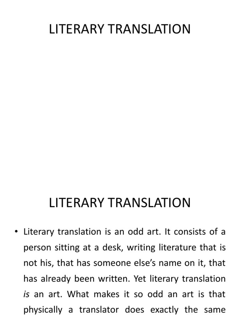 Literary Translation | PDF | Translations | Musical Compositions