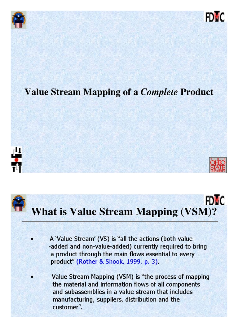 Value Stream Map | PDF | Business Process | Production And Manufacturing