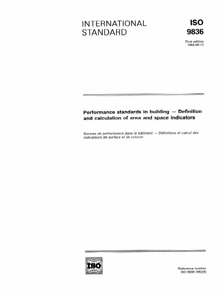 Standardi PERFORMANSI U Građenju Engleski ISO 9836 PDF | PDF | International Organization For ...