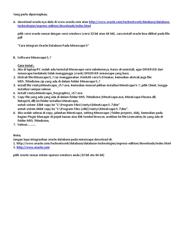 Cara Install Minescape 5 | PDF
