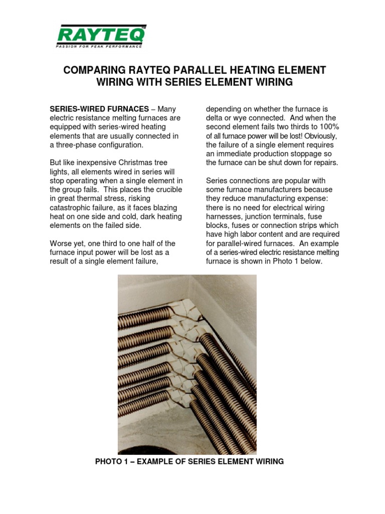 Comparing the Advantages of Parallel Heating Element Wiring Over Series ...