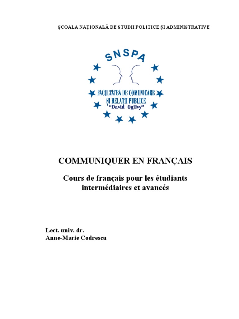Cours de Francais Pour Les Etudiants Intermediaires Et Avances | PDF