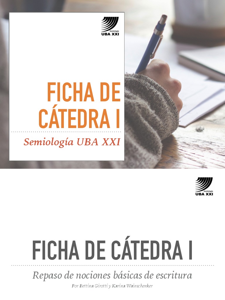 Ficha de Catedra Semio | PDF | Coma | Soporte