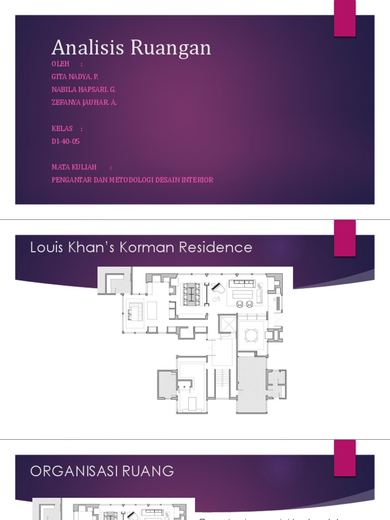 Analisis Ruang Korman Residence | PDF
