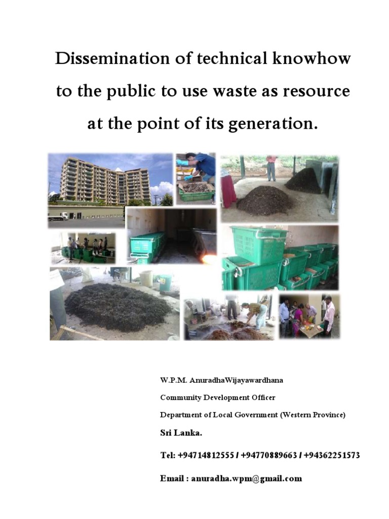 Waste Management Through Takakura Method | PDF | Waste Management | Compost