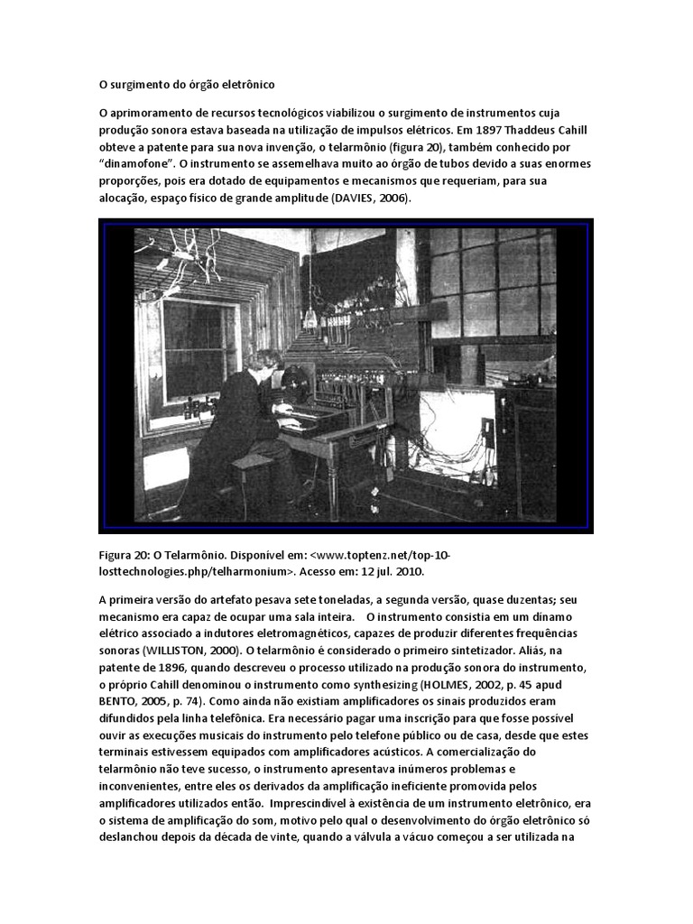 O Surgimento Do Orgão Eletronico | PDF | Circuito integrado | Transistor