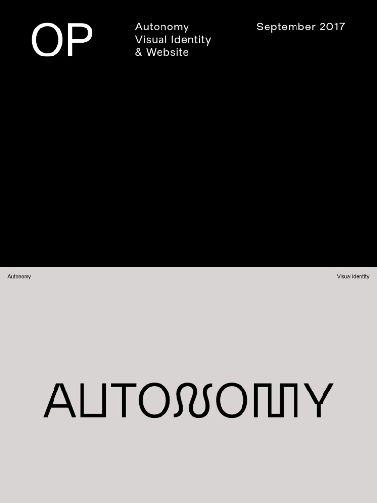 OP Autonomy Identity | PDF