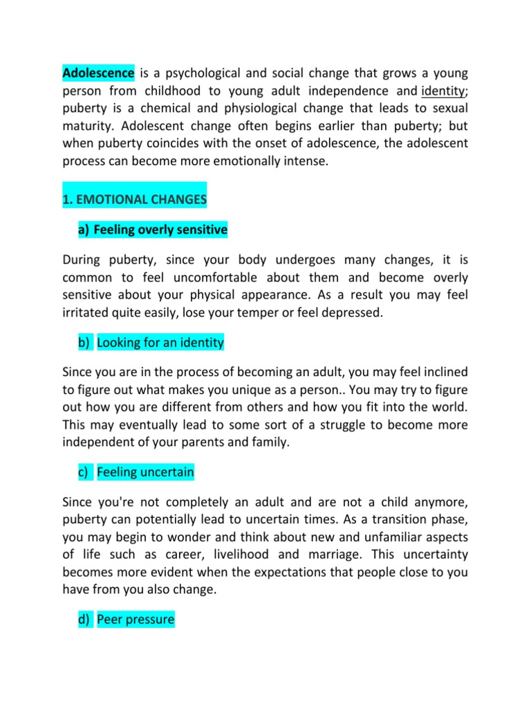 Biology Project Class 8 | PDF | Puberty | Adolescence