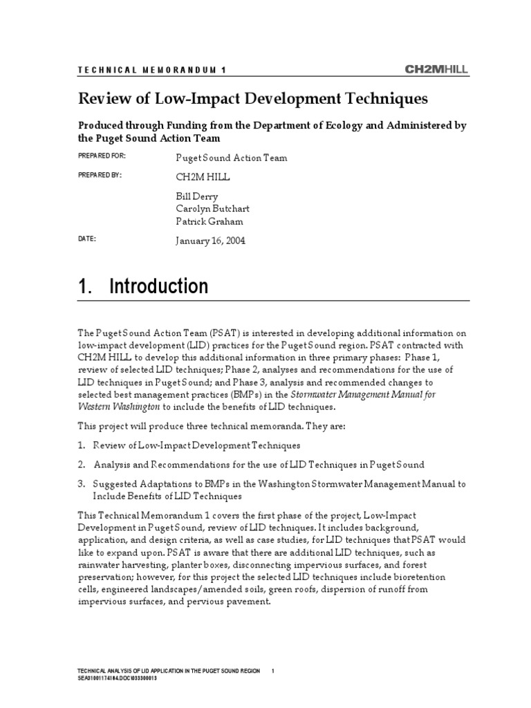 Review of Low-Impact Development Techniques | PDF | Surface Runoff ...