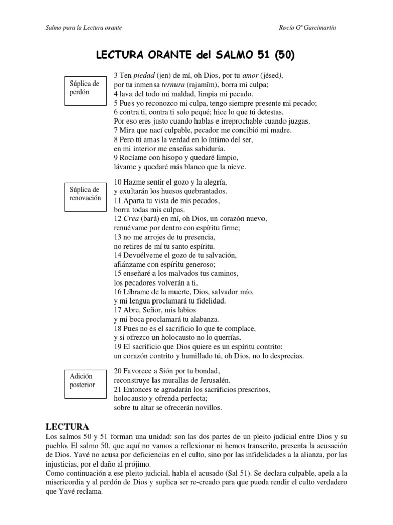 Salmo 51 Pdf Pdf Salmos Pecado