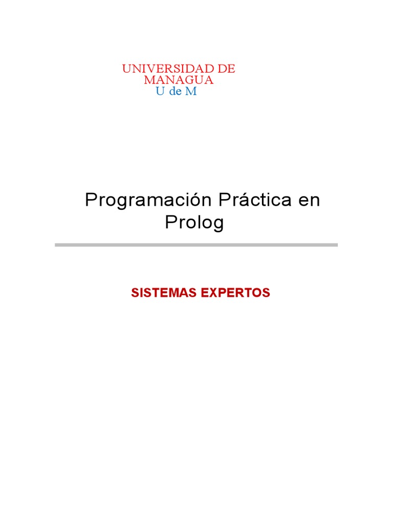 Manual de Programacion en Prolog | PDF | Lenguaje de programación ...