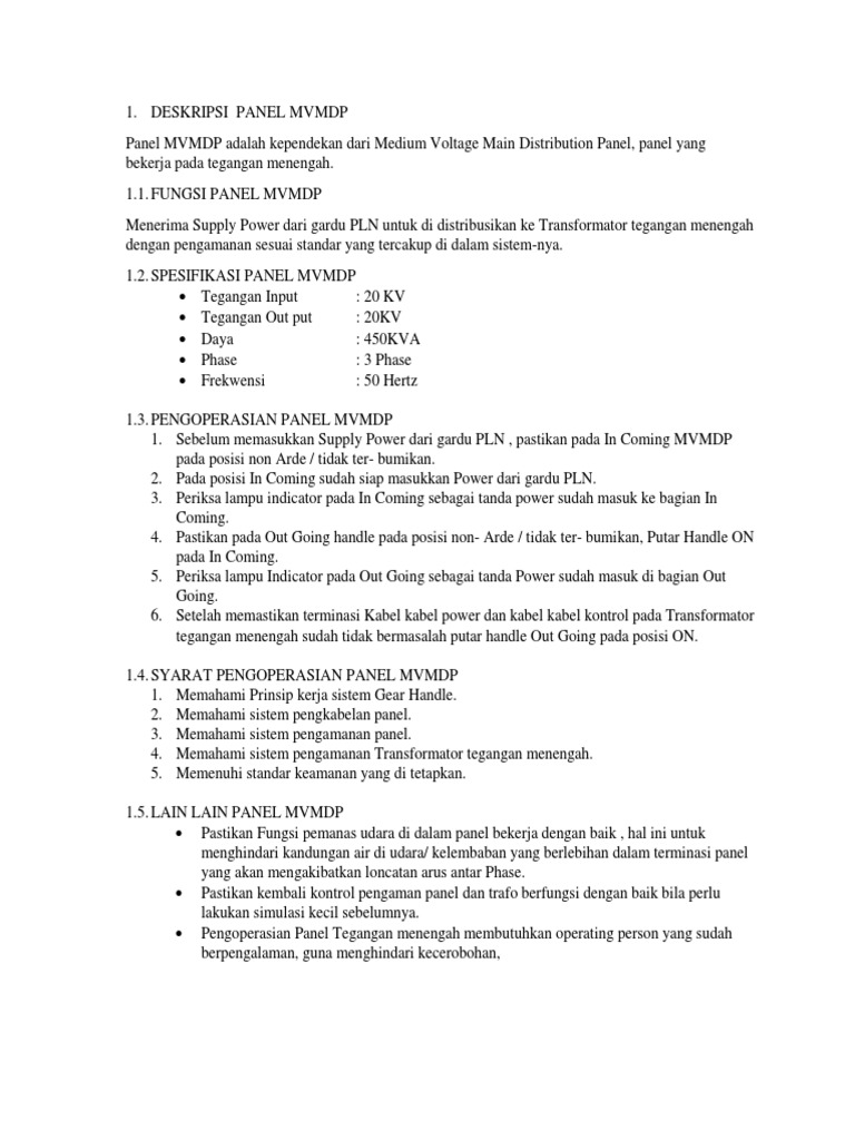 Deskripsi Panel MVMDP | PDF