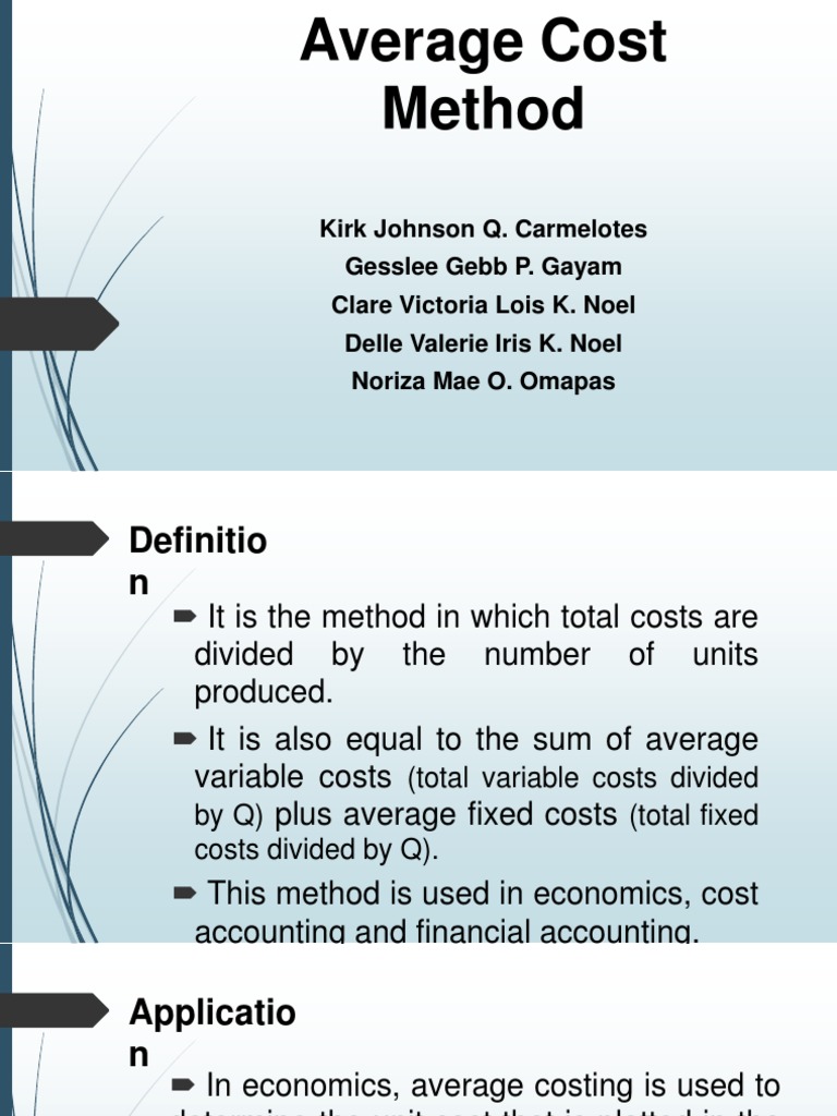 P Average Cost Method | PDF | Inventory Valuation | Inventory