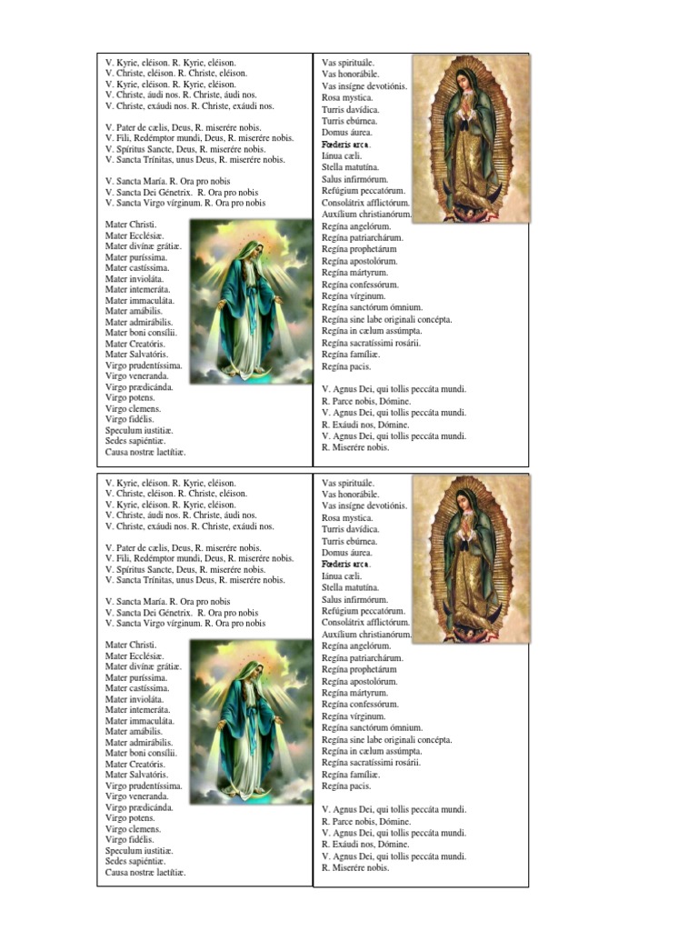 Letanías Lauretanas | PDF