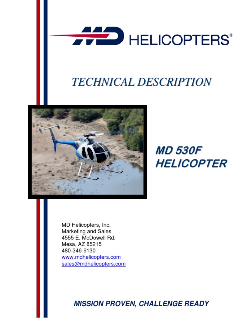 Technical Overview of the MD 530F Single-Engine Helicopter | PDF ...