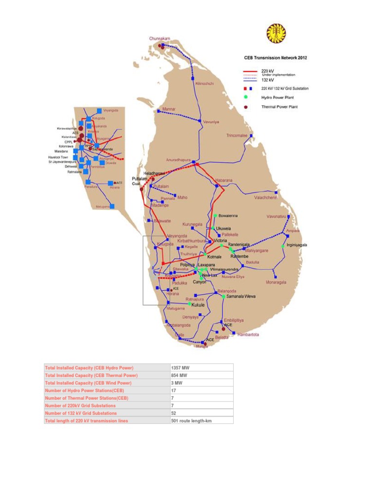 CEB Transmission Network.1 | PDF