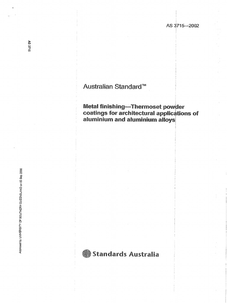 Australian Standard As 3715-2002 | PDF