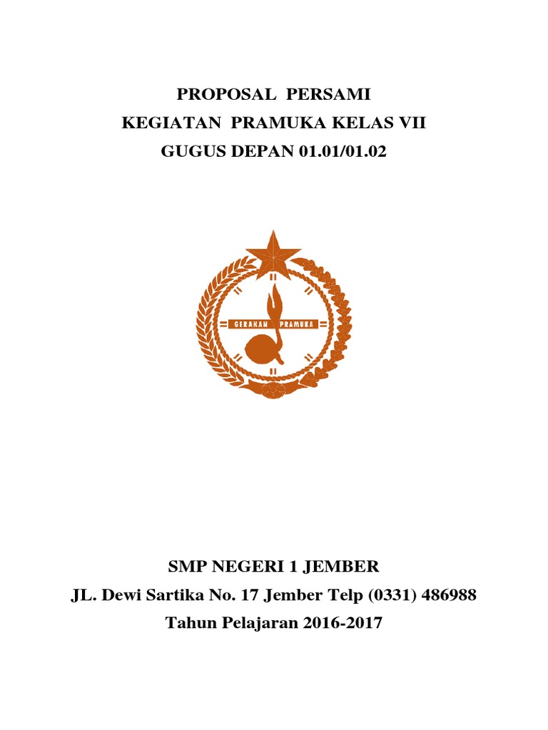 Proposal Persami Pramuka Kelas VII SMP | PDF