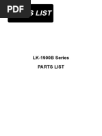 Juki LK-1900B Parts List