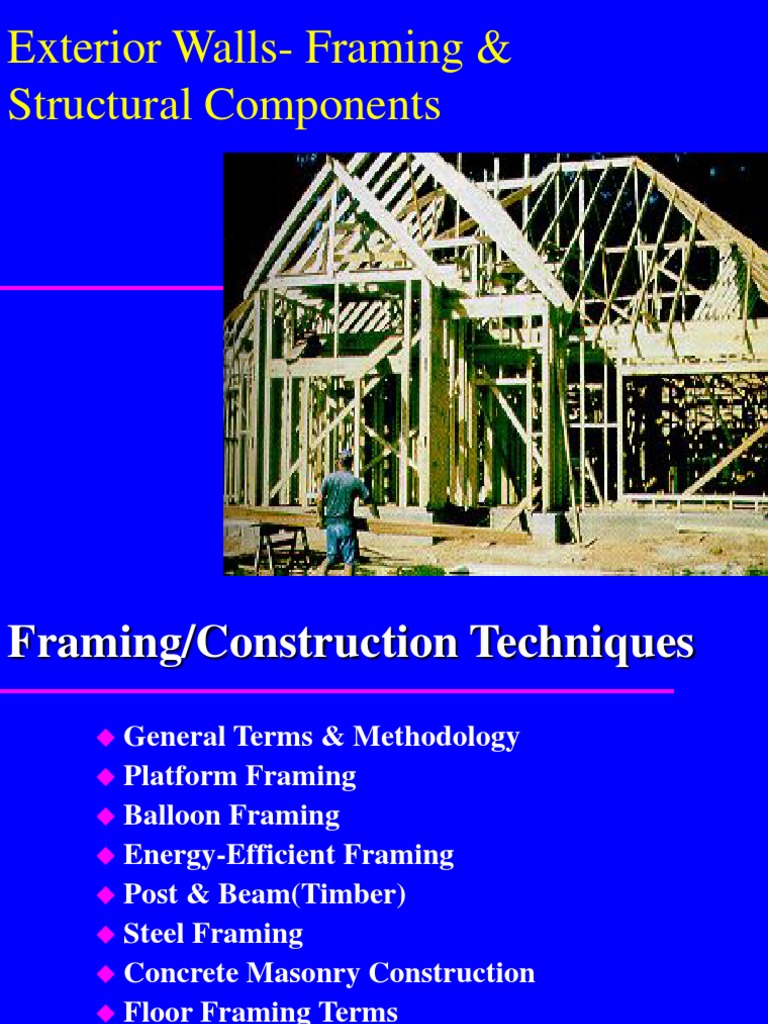 13 Ext Walls Framing | PDF | Framing (Construction) | Wall