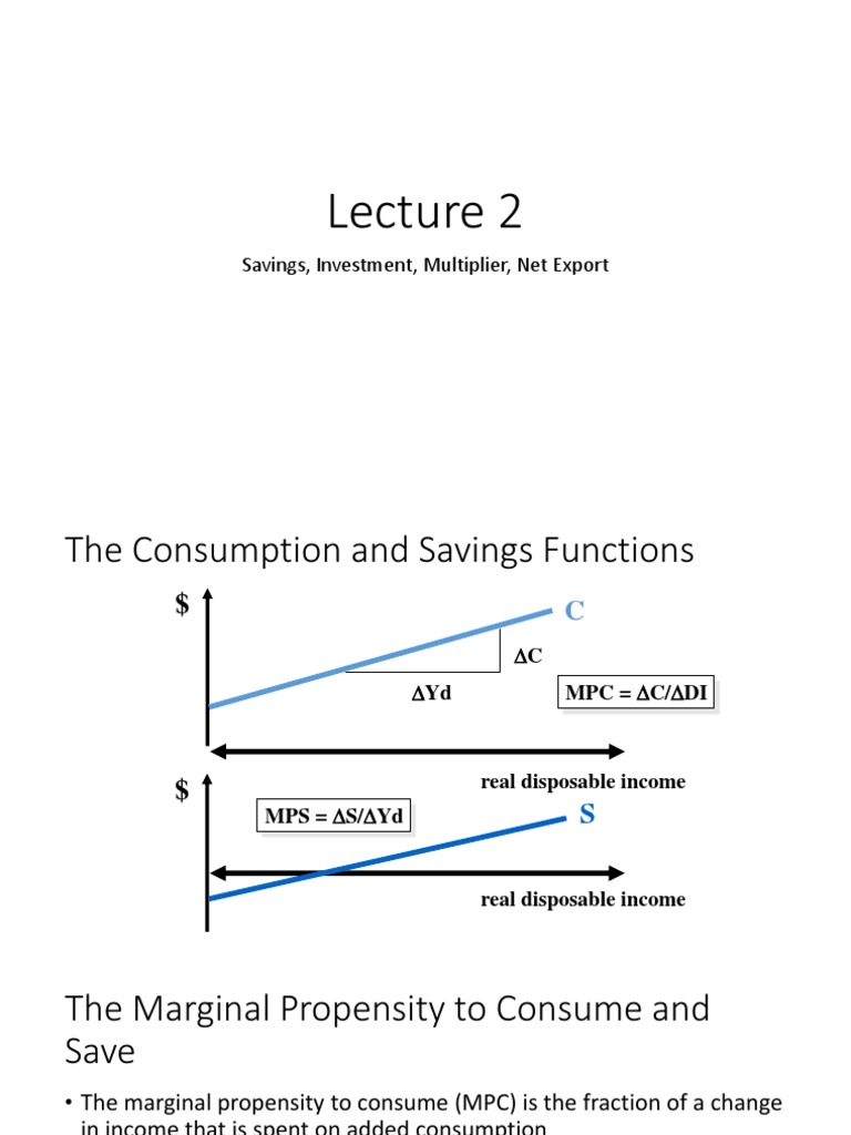 Savings, Investment, Multiplier, Net Export | PDF | Fiscal Multiplier ...