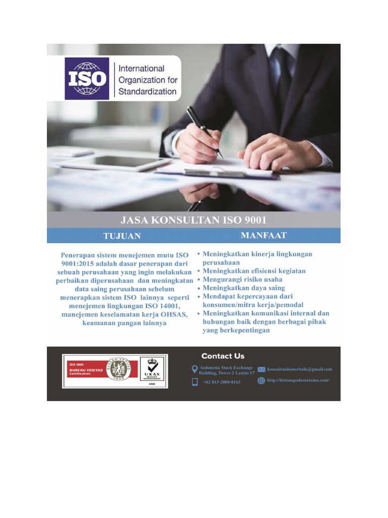 Jasa Konsultan ISO 9001 PT. Bintang Solusi Utama | PDF