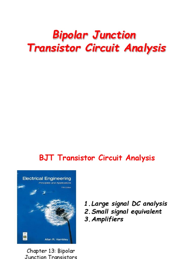 BJT Circuit Analysis and Models | PDF | Bipolar Junction Transistor ...