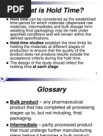 Hold Time Study Sample Protocol PDF | PDF | Tablet (Pharmacy) | Chemistry