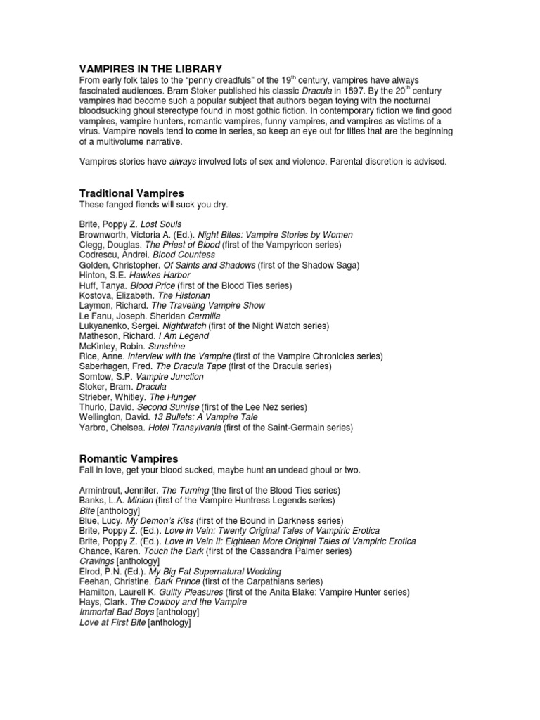 Vampires | PDF | Vampire Literature | Vampires