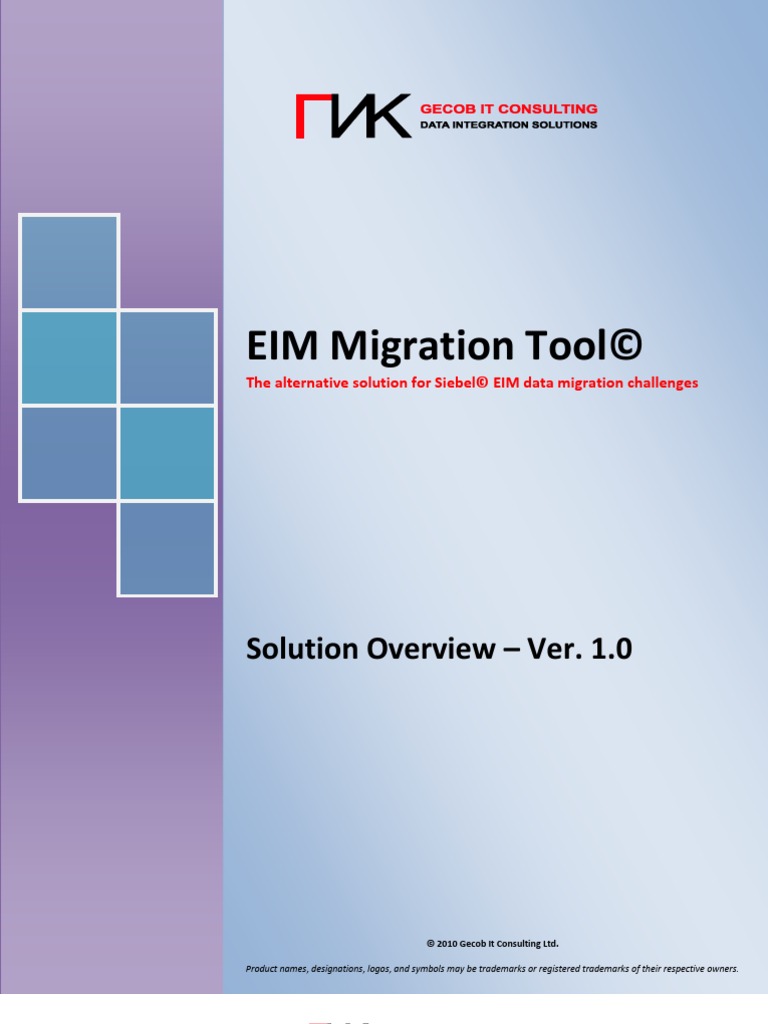 Eim Migration Tool © Oracle Database Parallel Computing