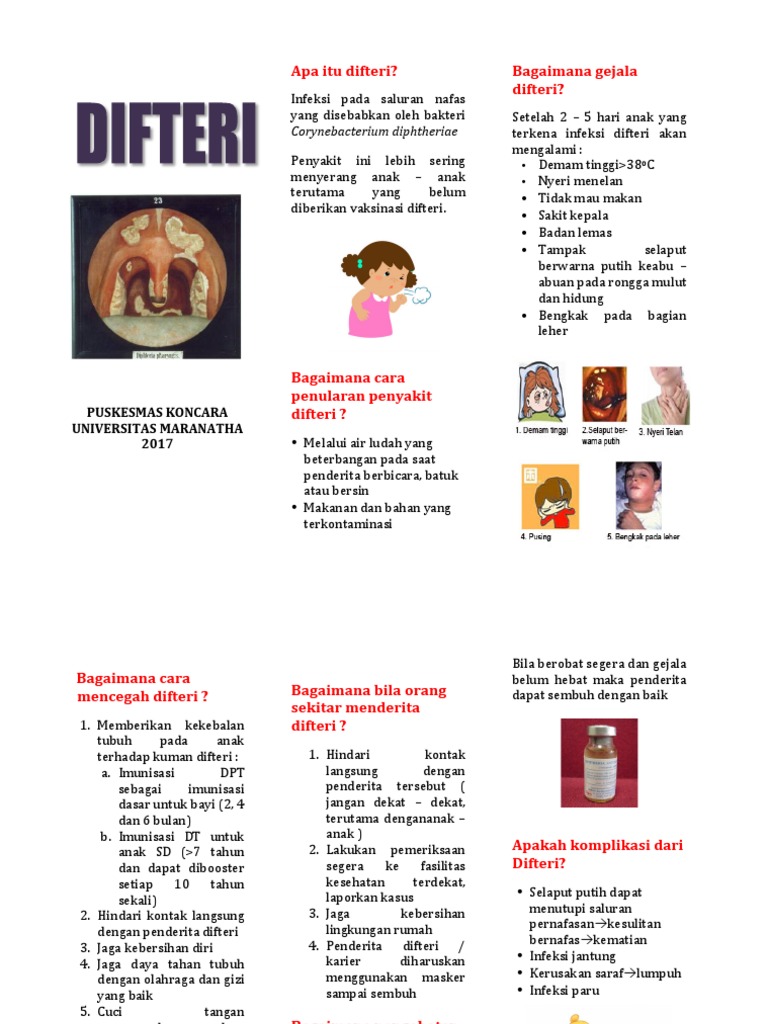 Leaflet Difteri | PDF