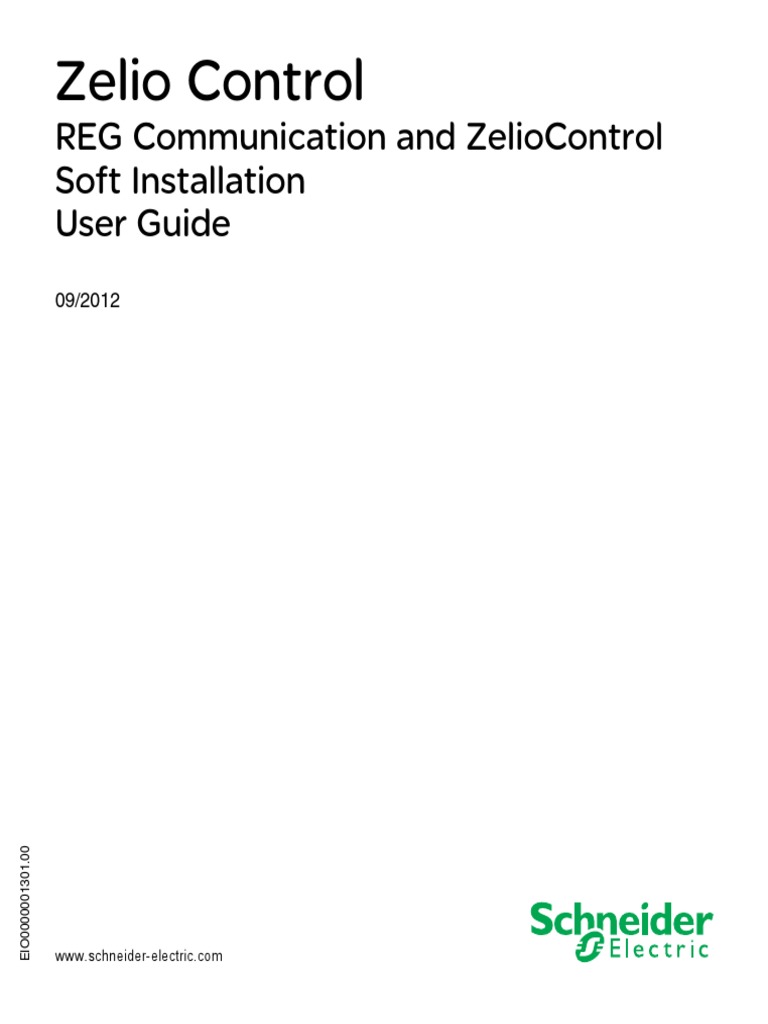 Zelio Control: Reg Communication and Zeliocontrol Soft Installation User Guide | PDF | Computing ...