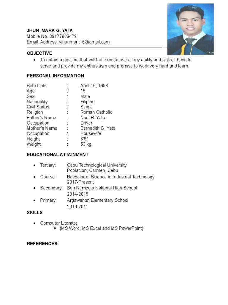 Jhun Mark G. Yata | PDF