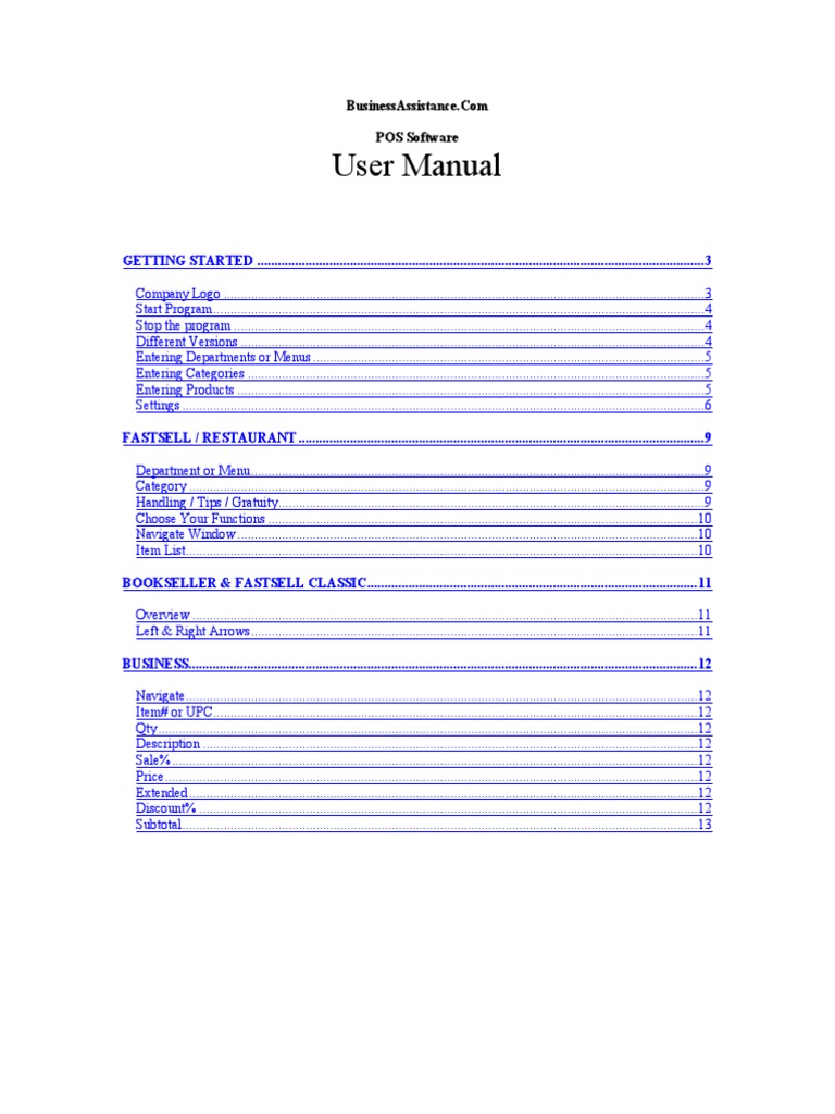 POS Manual | Download Free PDF | Point Of Sale | Backup
