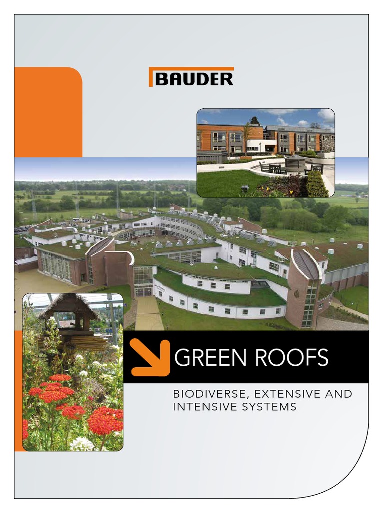 Bauder Green Roof Systems Overview | PDF | Roof | Recycling