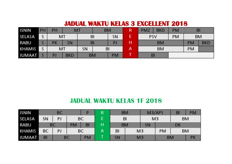 BSF Class Schedule | PDF