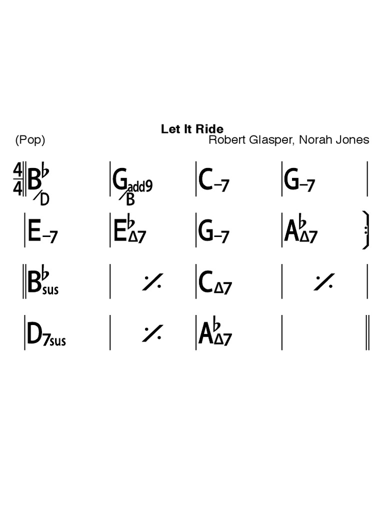 Let It Ride: (Pop) Robert Glasper, Norah Jones | PDF | Art