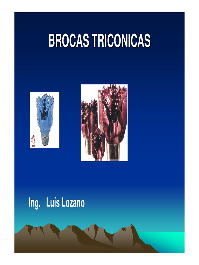 Brocas Triconicas | PDF | Perforar | Acero