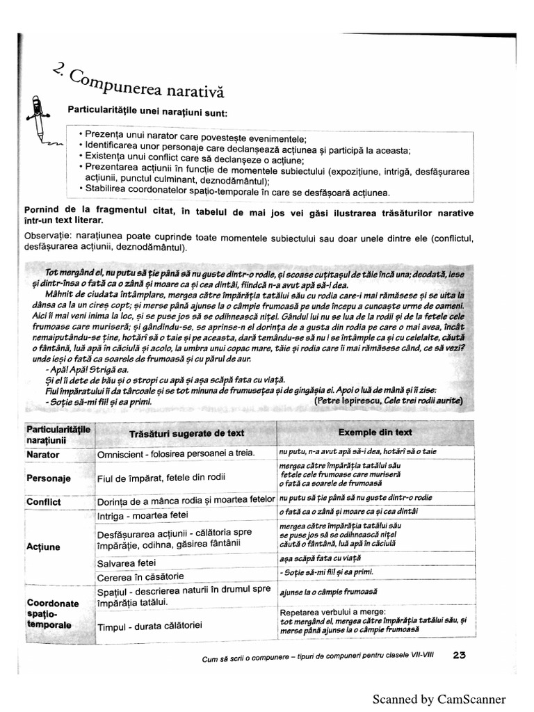 Compunerea Narativa Viii | PDF
