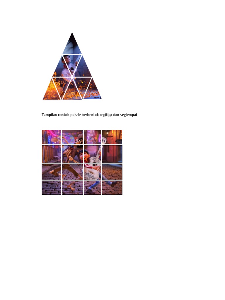 Tampilan Contoh Puzzle Berbentuk Segitiga Dan Segiempat | PDF