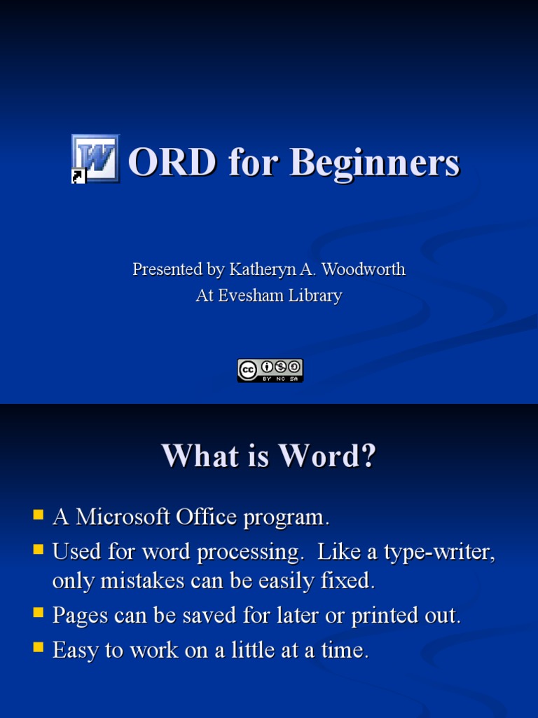 Word For Beginners | PDF | Computer File | Microsoft Power Point