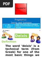 EXERCISE: Lecture 1 - Context, Deixis | PDF | Human Communication | Linguistic Morphology