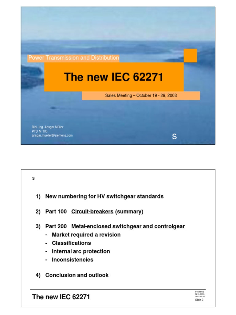 IEC 62271 - EN - 2003-10-27 - Handout | PDF | Manufactured Goods ...
