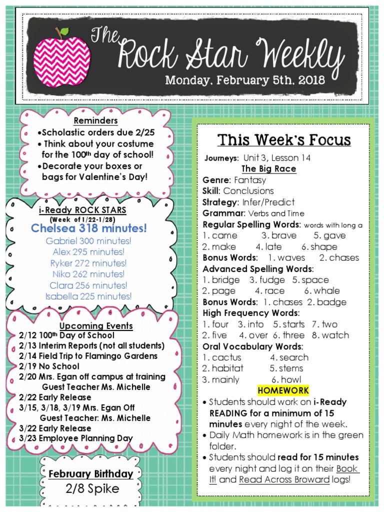 Egan Newsletter Journeys Lesson 14 | PDF | Languages | Teaching And ...