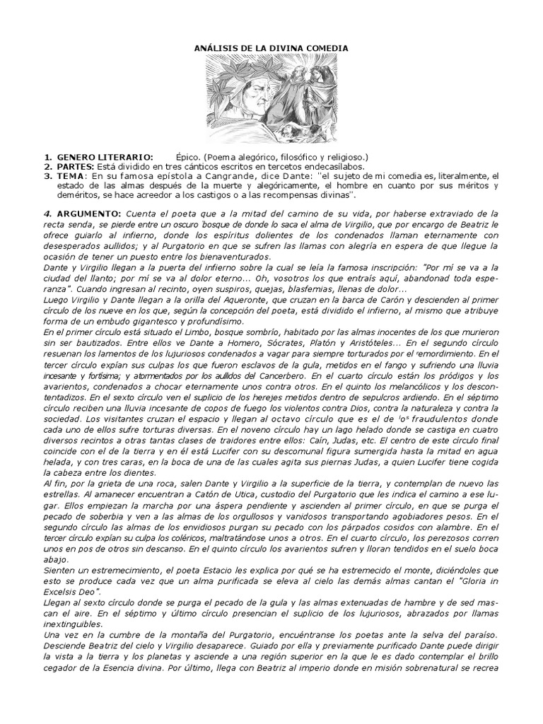 Teoría - Divina Comedia | PDF | Divina Comedia | Dante Alighieri